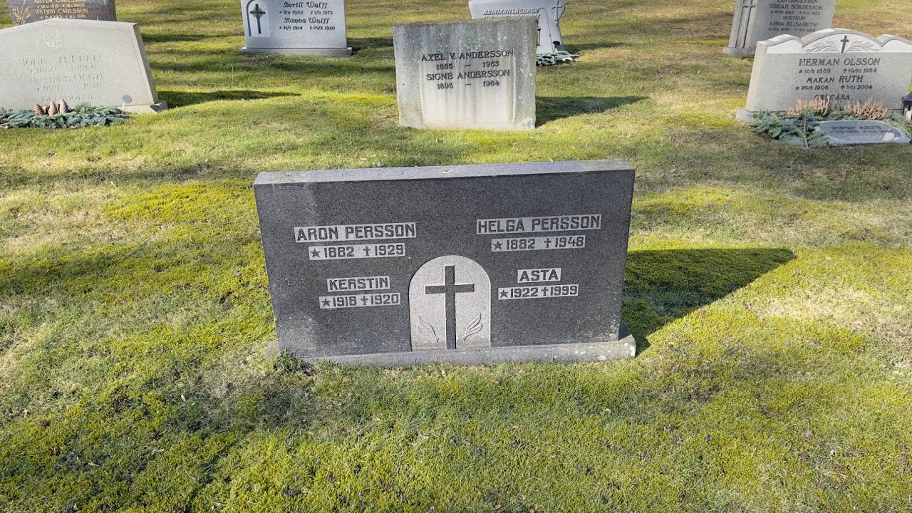 Köinge kyrkogård - Helga Persson - YouTube