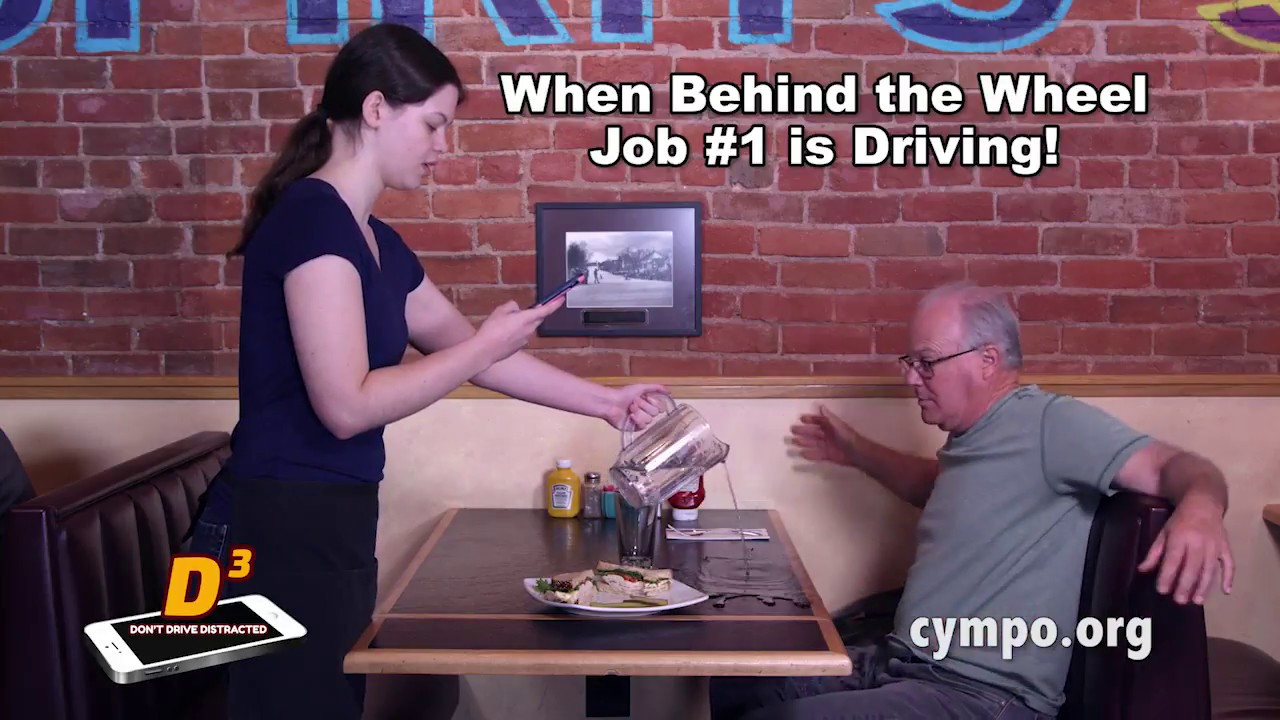 Think a Distracted Waitress is Bad? : CYMPO's Don't Drive Distracted ...