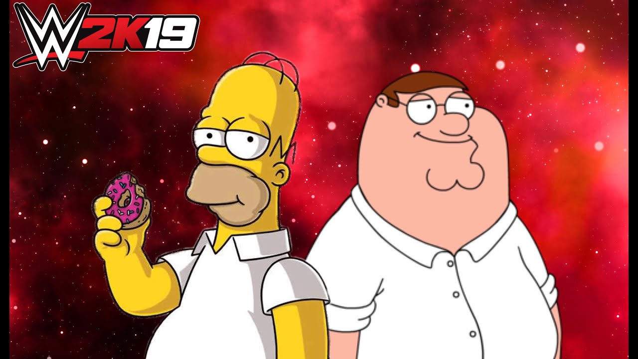 WWE 2K19 Fantasy Match: Homer Simpson vs Peter Griffin - YouTube