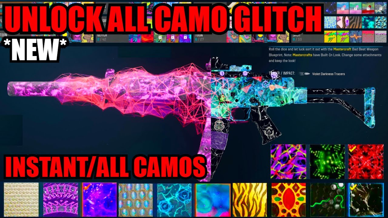 Unlock every camo glitch. - Call of Duty: Black Ops 6 Glitches ...