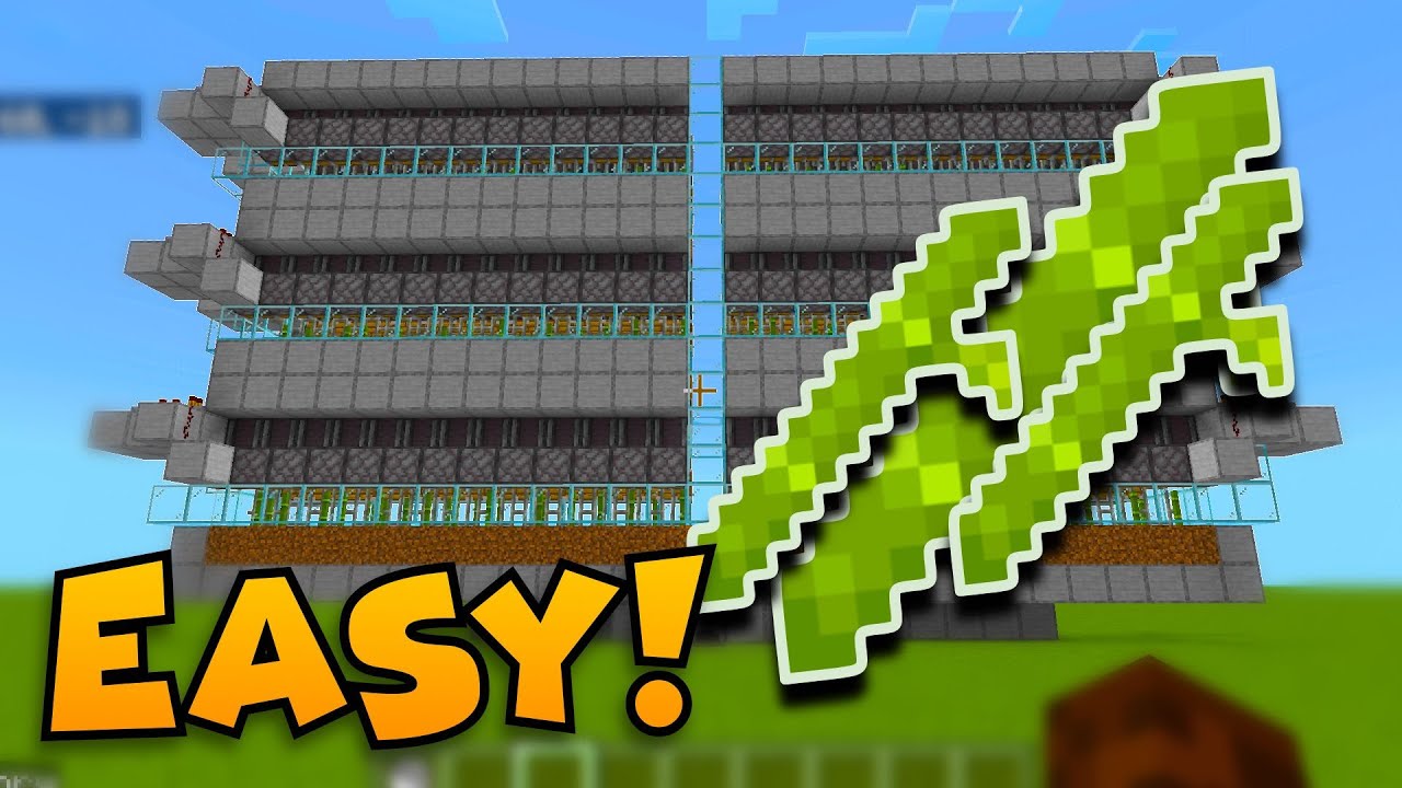 SIMPLE Minecraft Bedrock Bamboo Farm / Infinite Fuel!! [MCPE / Console ...