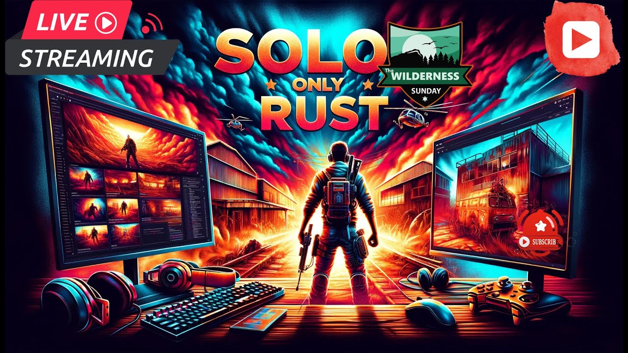 Rust 2x The Wilderness Solo Only Live Stream Gameplay - YouTube