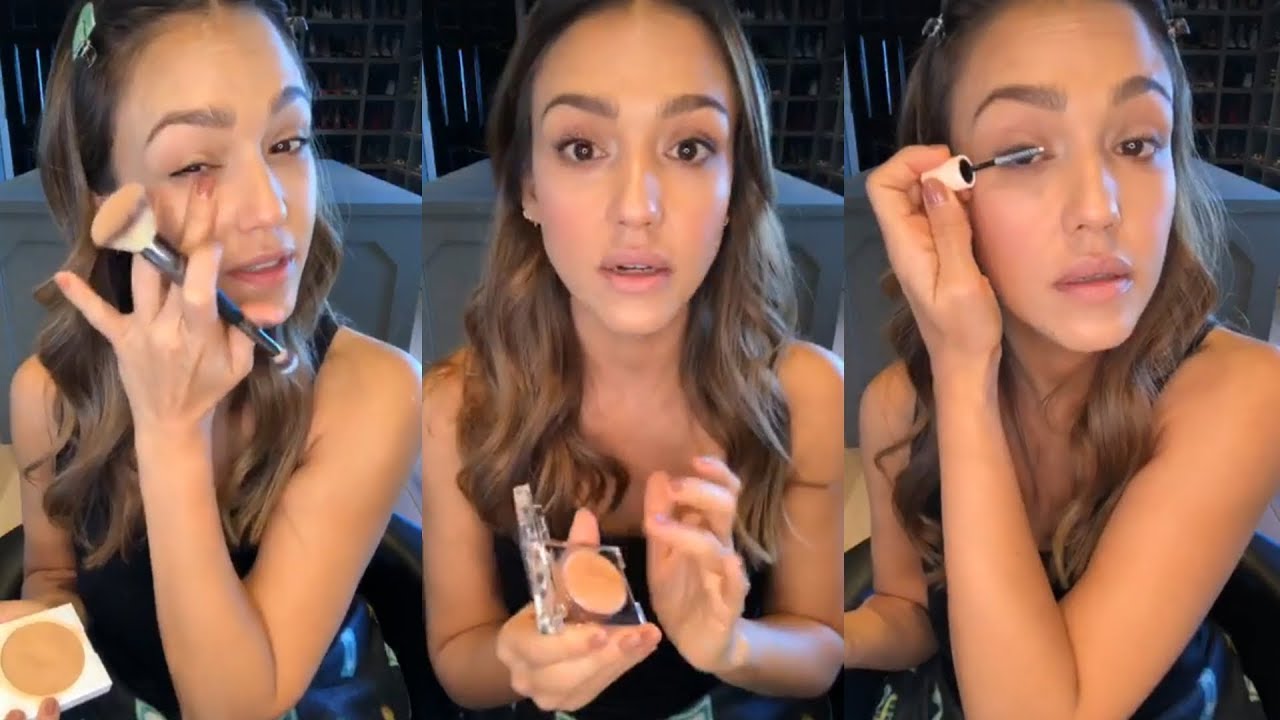 Jessica Alba | Instagram Live Stream | 16 October 2018 [ Makeup ...