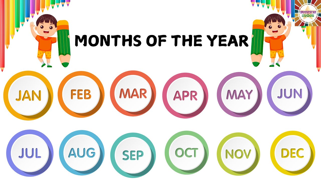 📆 Learn 12 Months of the Year | Fun Learning for Kids 🌟| 📅 Months of ...