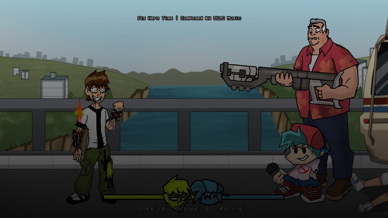 It's Hero Time Song In Corrupted Omniverse FNF Mod - YouTube