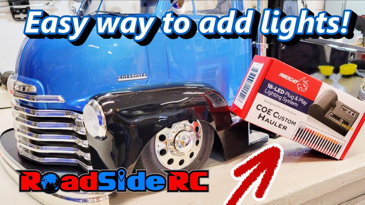 How to Install the Redcat LED light kit on the COE Custom Hauler - YouTube