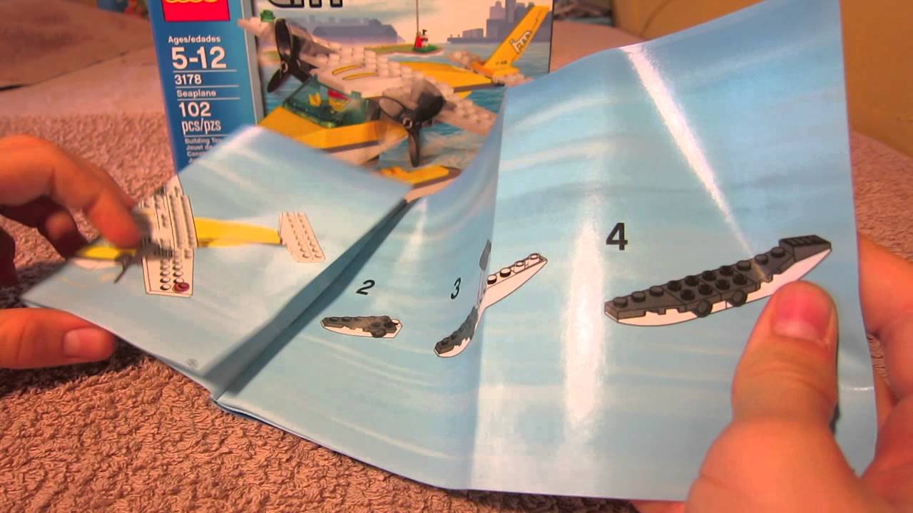 Building Instructions for LEGO City Seaplane Set #3178 - YouTube