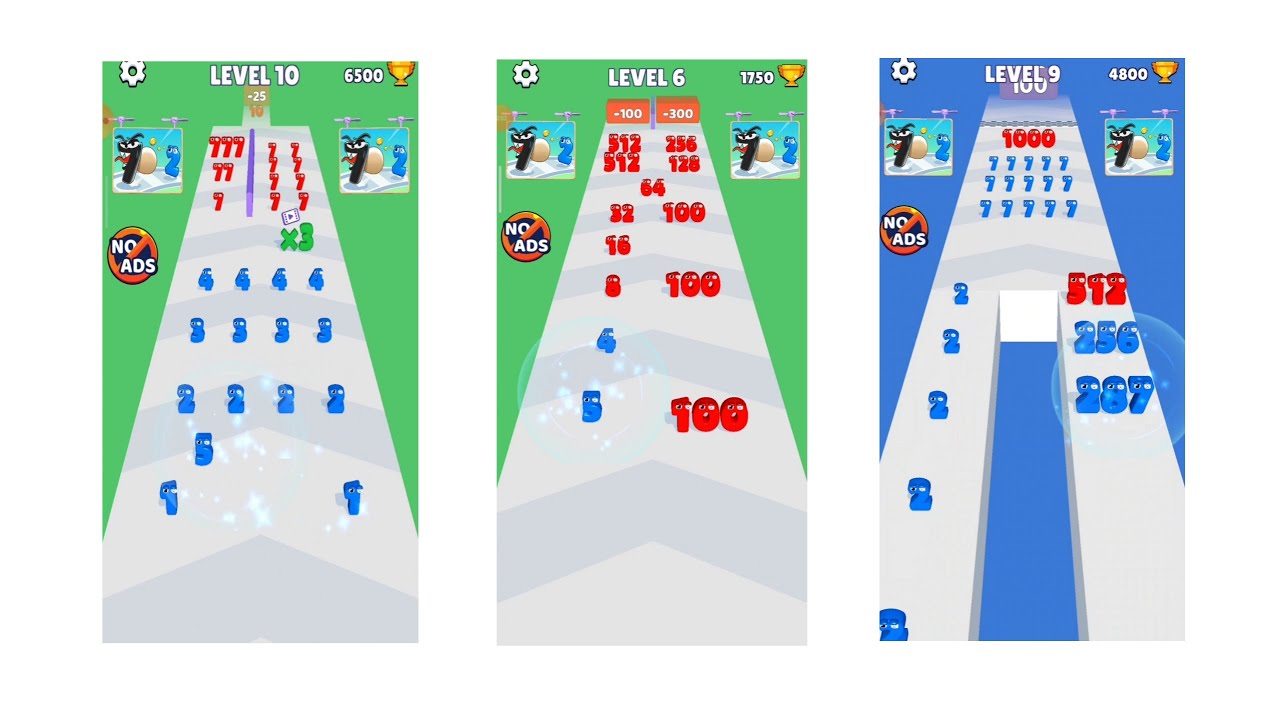 Number Run - Number Run 3D Game Play - YouTube