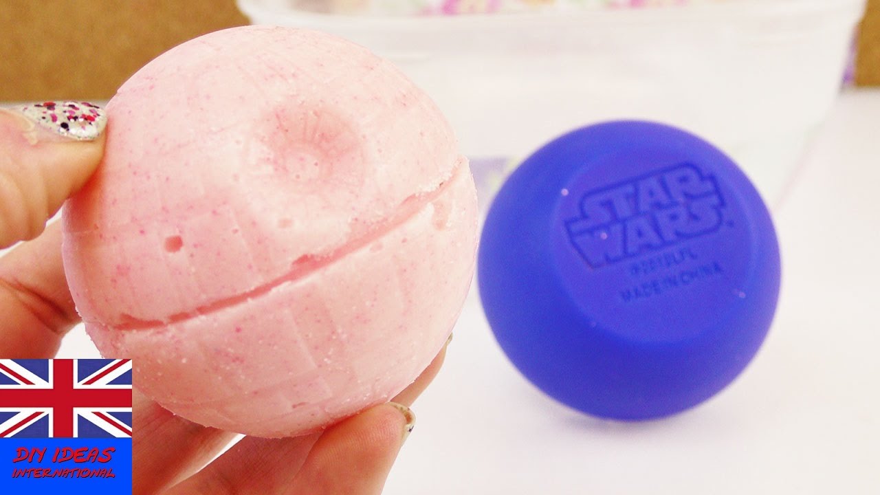 Starwars Death star bath bomb: Tutorial How To Make Death Star Bath ...