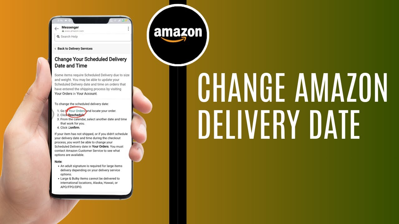 How To Change Delivery Date On Amazon 2024 - YouTube
