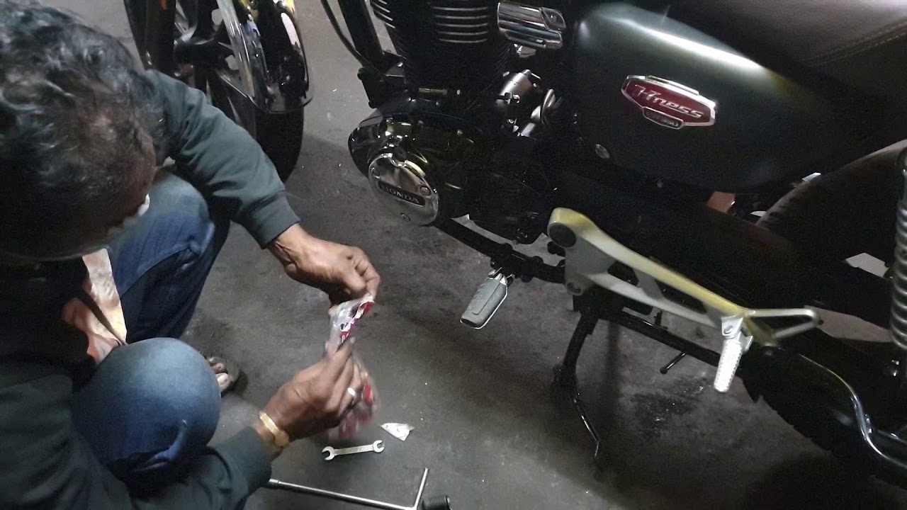 HONDA HINESS 350...GEAR LEVER MOD - YouTube