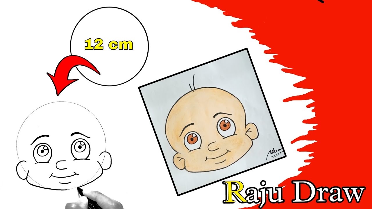 How to Draw Raju in chota bheem 😱 | How to Draw Raju Step by Step ...
