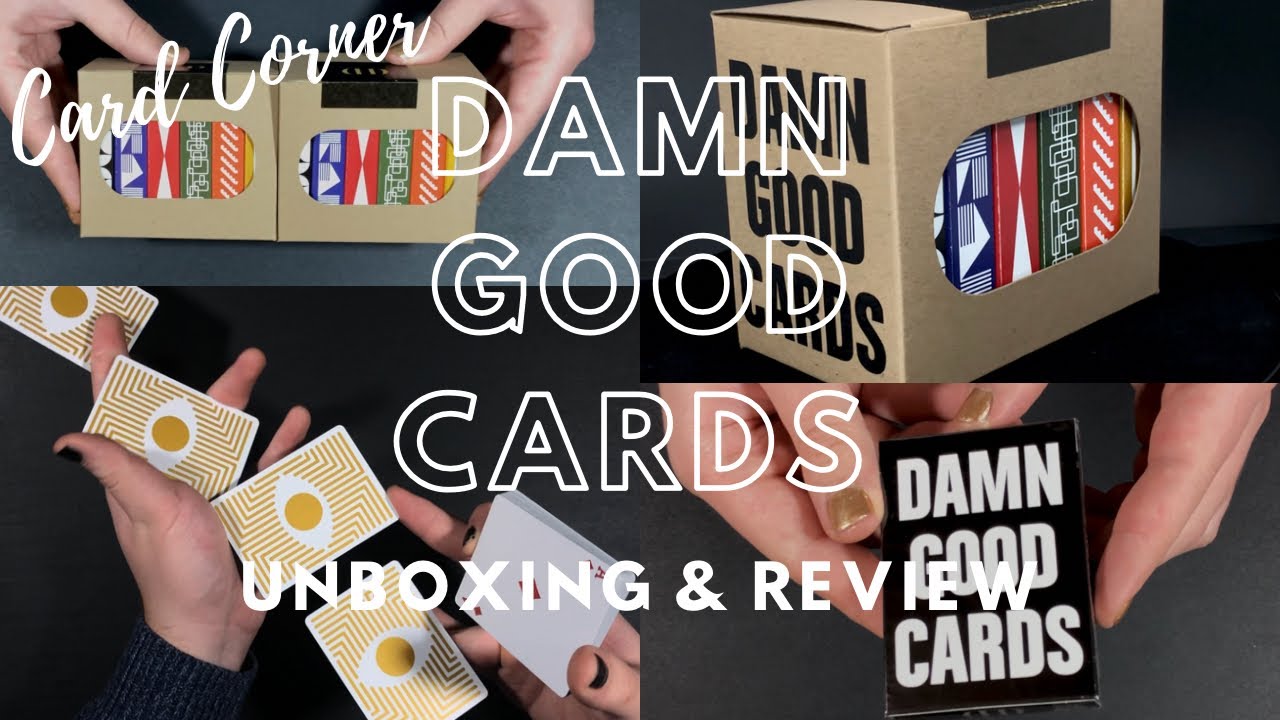 Damn Good Cards Unboxing & Review - YouTube