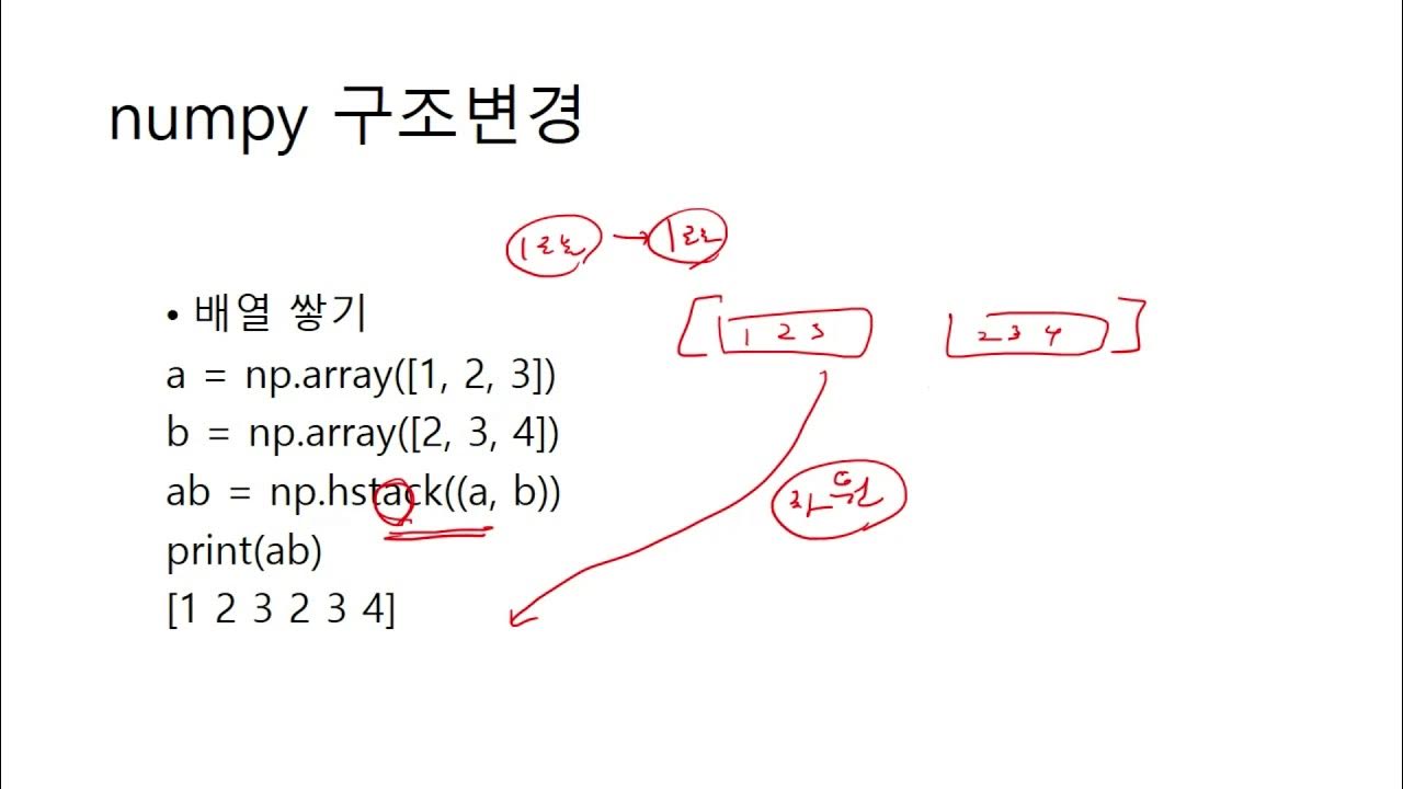 numpy 03-배열 벡터연산 - YouTube