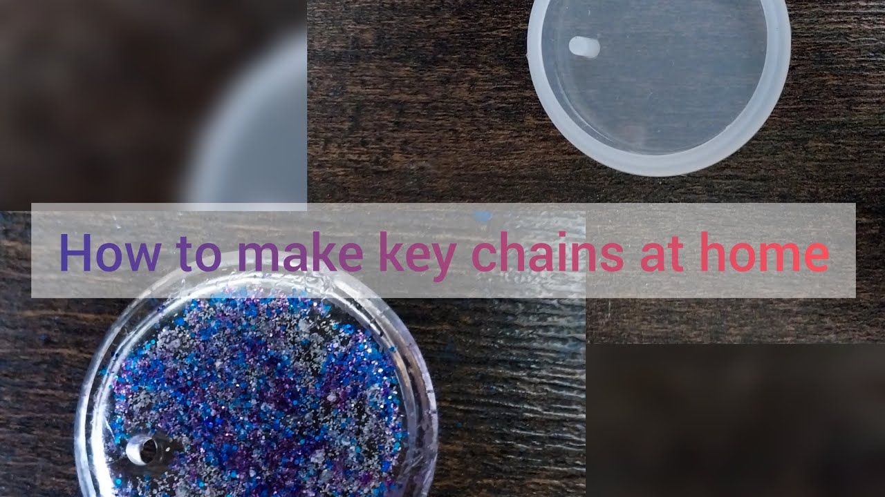 How to make key chains at home//easy way to make a key chain - YouTube