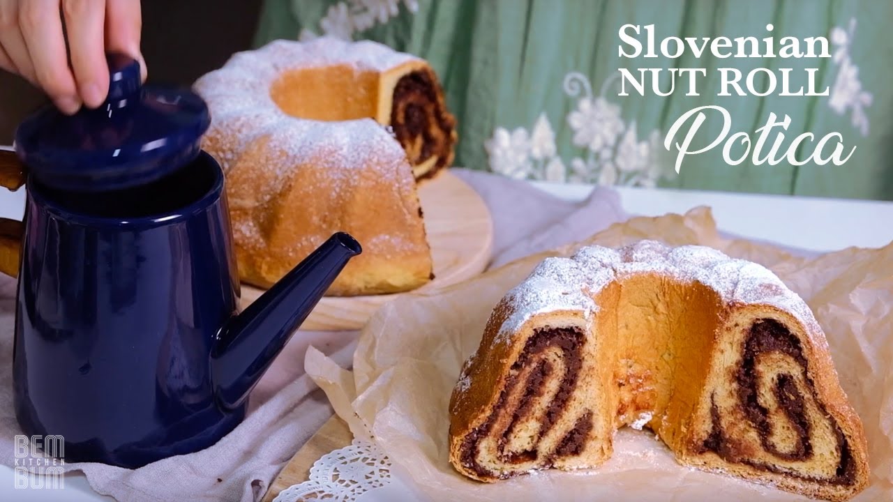 POTICA Traditional Slovenian Nut Roll. One Slice is Never Enough! - YouTube