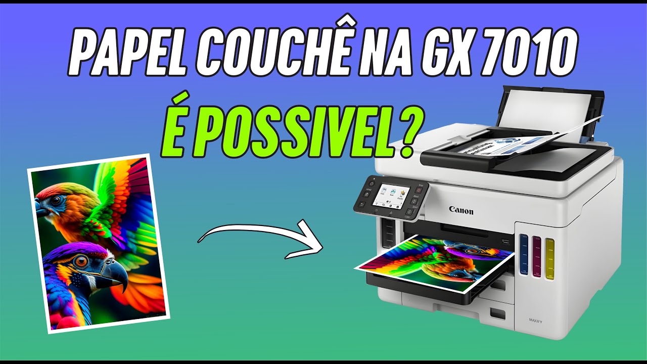 PAPEL COUCHÊ NA GX 7010 - SERÁ? - YouTube