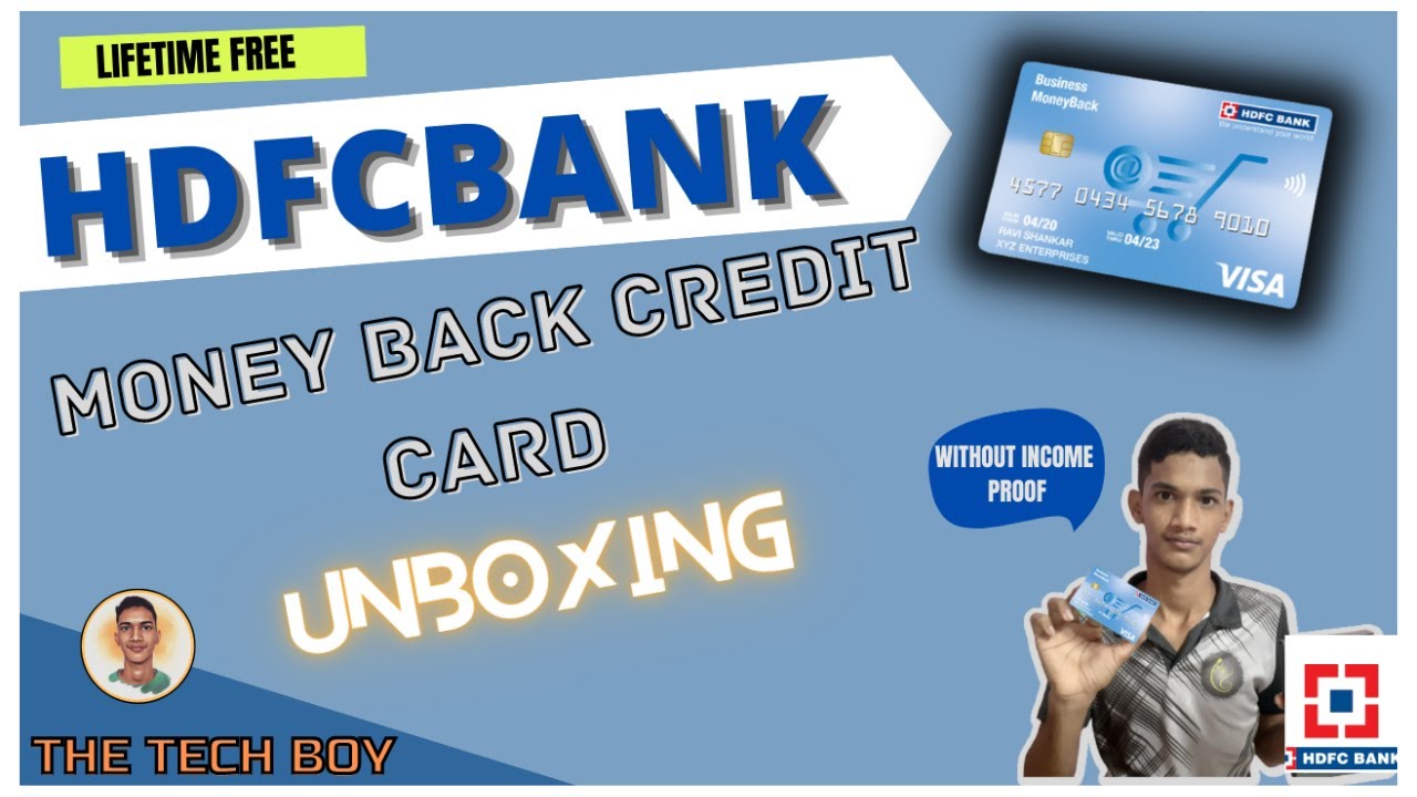 HDFC Moneyback Credit Card UNBOXING I Full Details एचडीएफसी मनीबैक ...