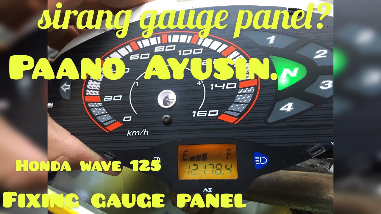 FIXING GAUGE PANEL HONDA WAVE 125 | polarize film | replace lcd gauge ...