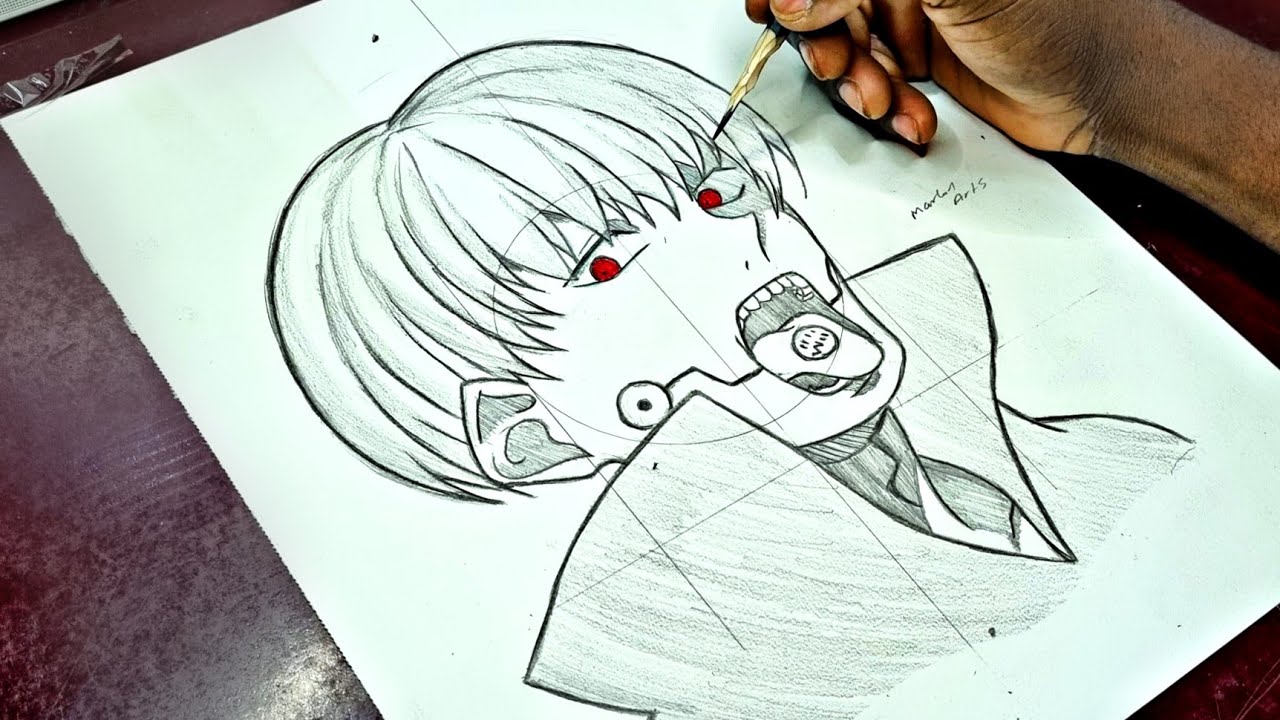 Anime drawing: Drawing toge inumaki from jujutsu kaisen - YouTube
