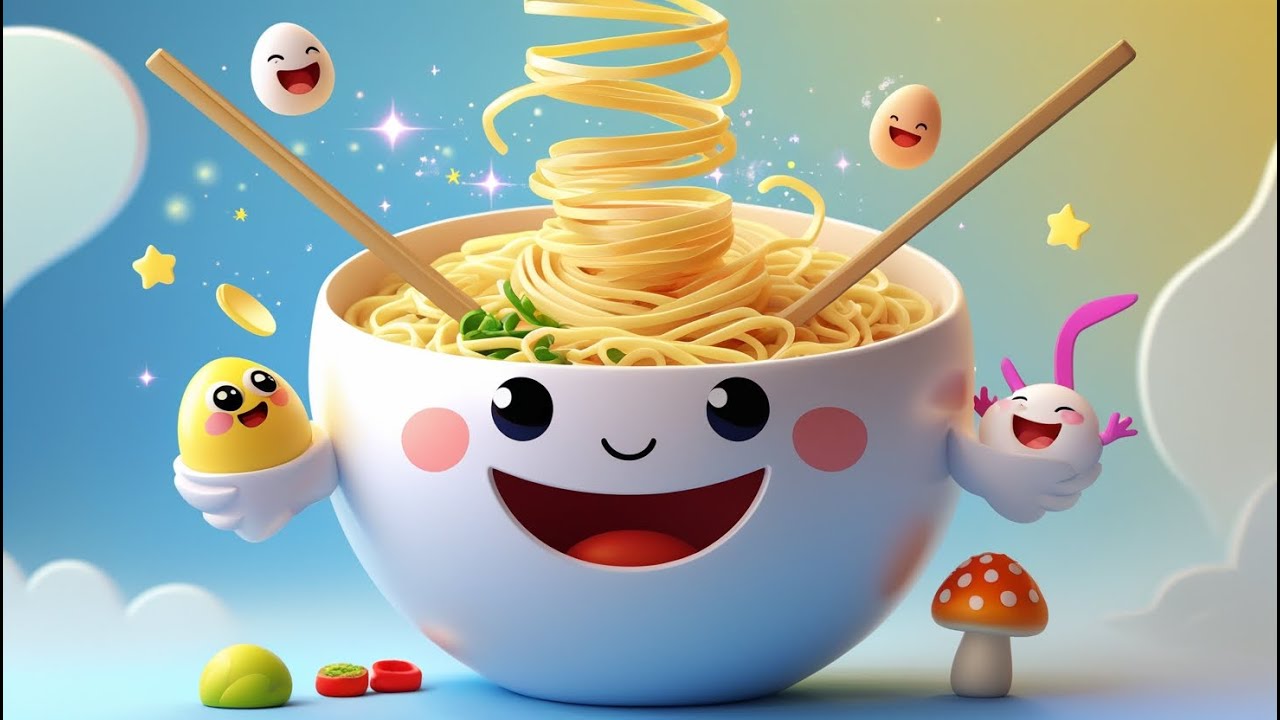 🍜 Noodles, Noodles, Twirl So High| Twisty, Swirly, Slurpy Noodles ...