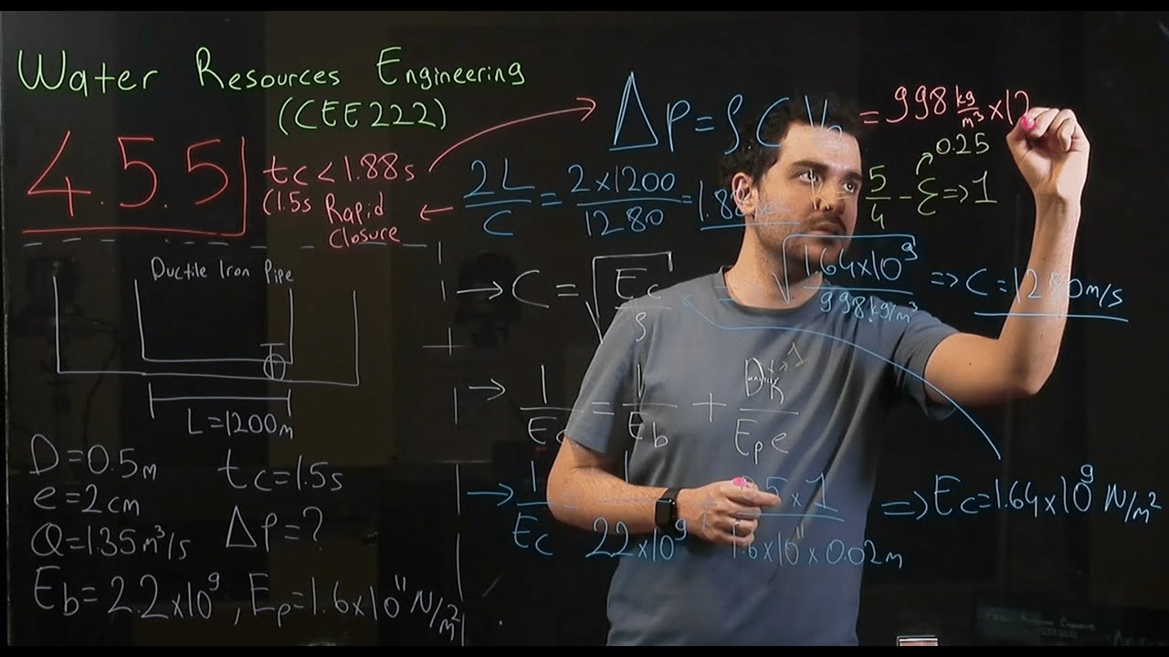 CEE222 (Water Recourses Engineering) - Recitation Week 5 - Pipes Flow ...
