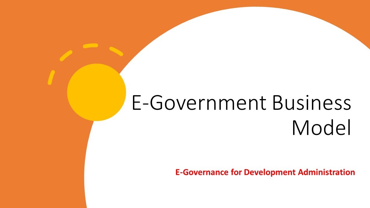 9 E-Government Business Model - YouTube