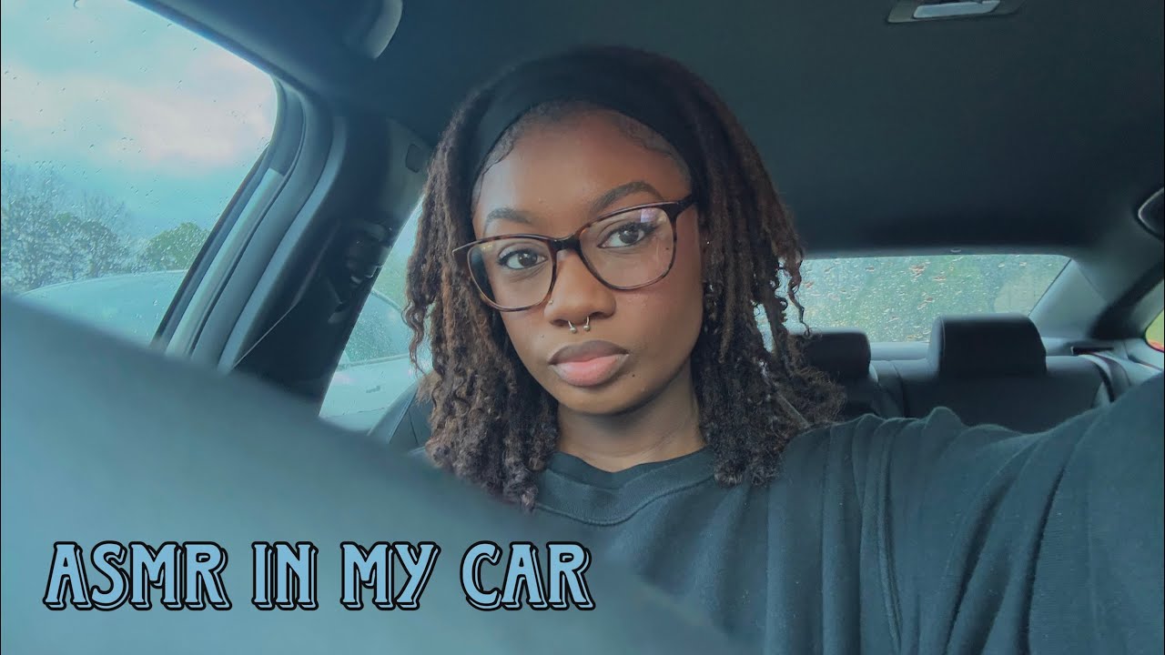 ASMR | In my car (rain sounds, tapping, whispering) ˙ ˖° - YouTube