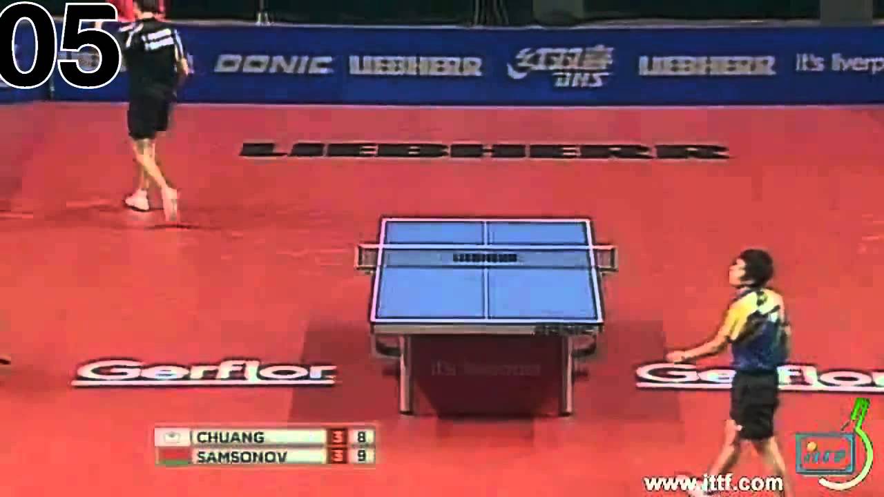 Top 10 Table Tennis Points of 2012 - YouTube