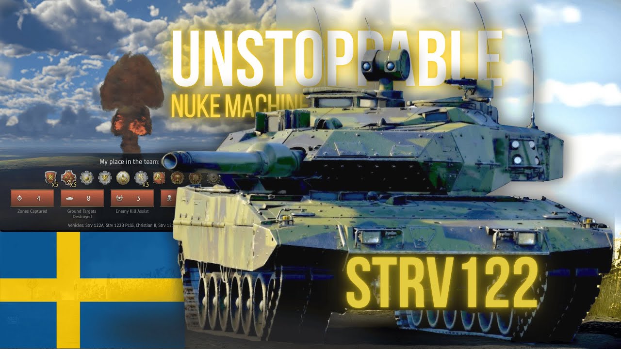 THIS TANK IS BROKEN?! STRV 122A EXPERIENCE (NUKE POWER 💥) - YouTube