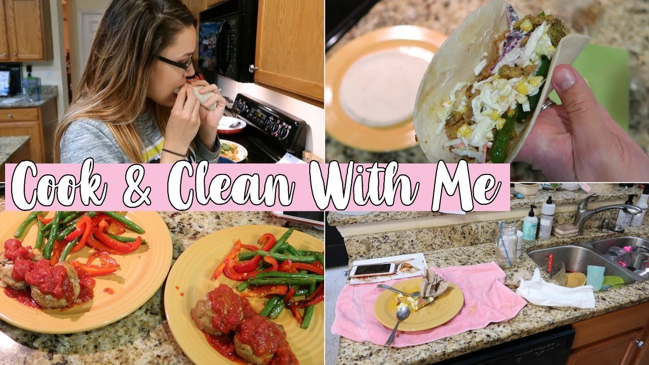 COOK & CLEAN WITH ME | Super Easy & Healthy Meals Ft. Home Chef ...