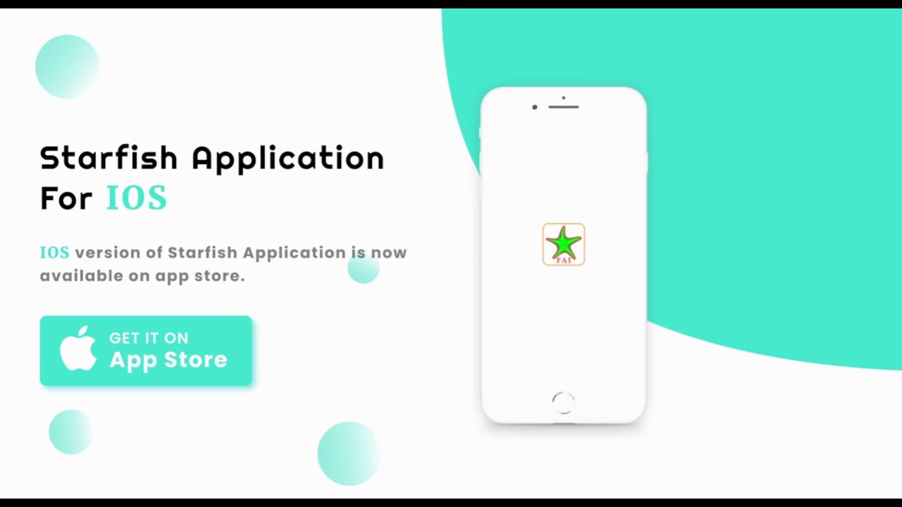 IOS version of Starfish Application is now available on App store - YouTube