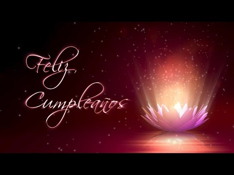Feliz Cumpleaños - Motion Graphics Background -  Lotus Flower