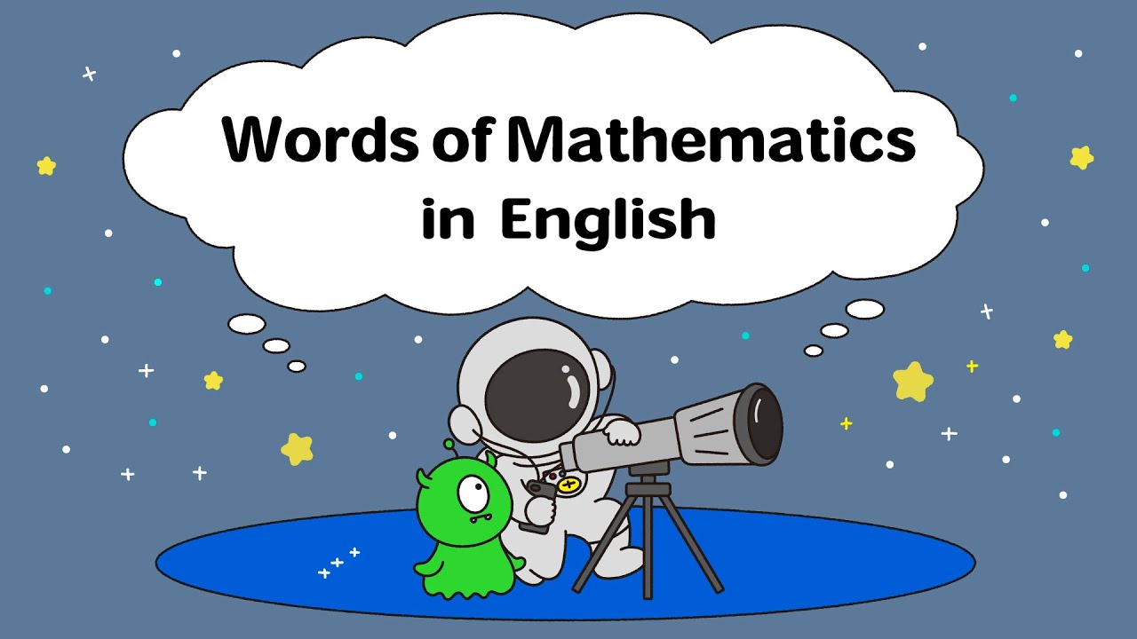 Words of Mathematics in English - YouTube