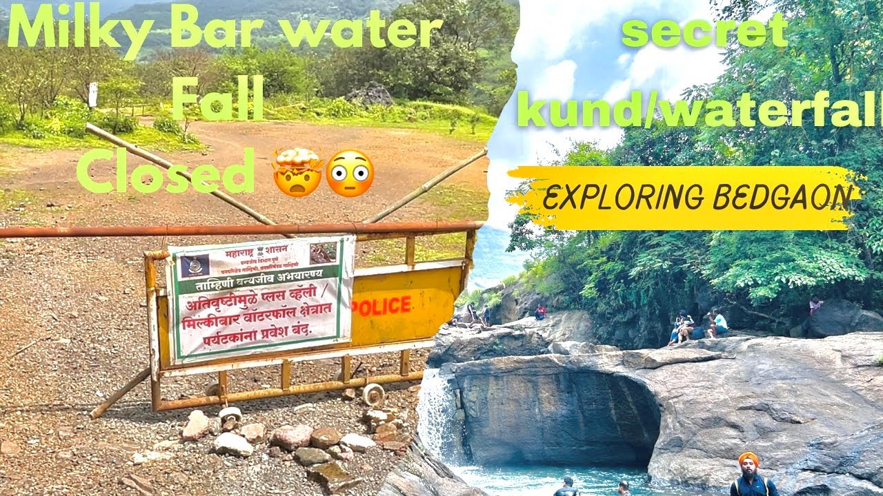 Milky Bar Waterfall Closed 🤯 | Secret Kund/waterfall | Tamini Ghat ...