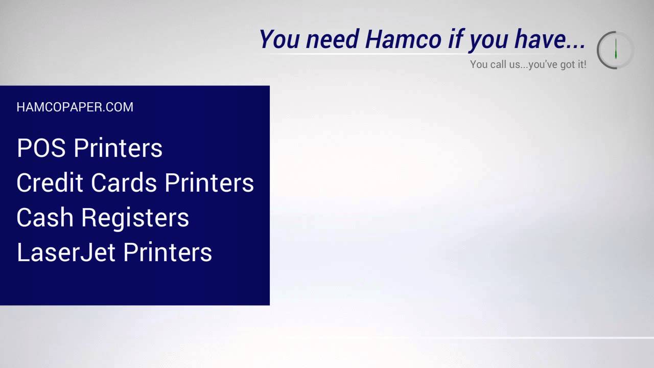 Find Hamco POS THERMAL PAPER ROLLS SUPPLIES in Nyc | hamcopaper.com ...