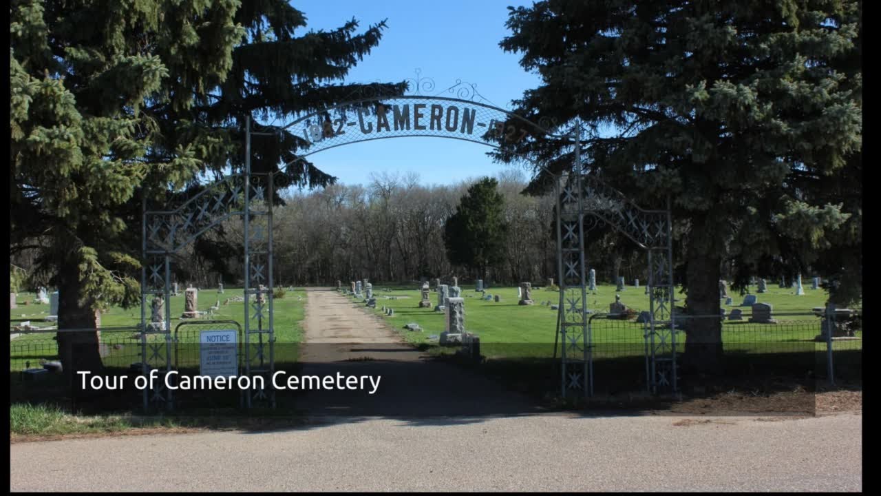 Cameron Cemetery tour - YouTube