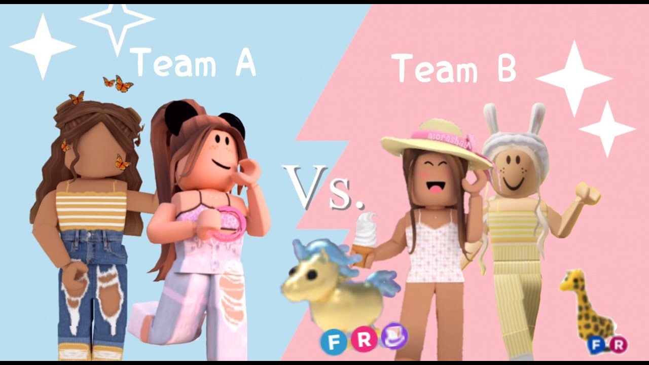 Adopt Me Building Contest! Team A vs. Team B! ( ^ω^ ) - YouTube