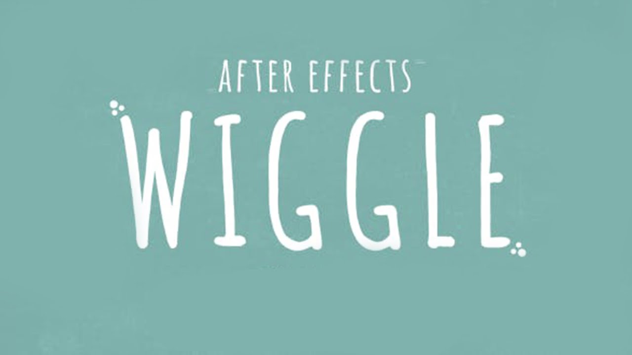 Wiggly Text Effect Tutorial in After Effects CC - YouTube
