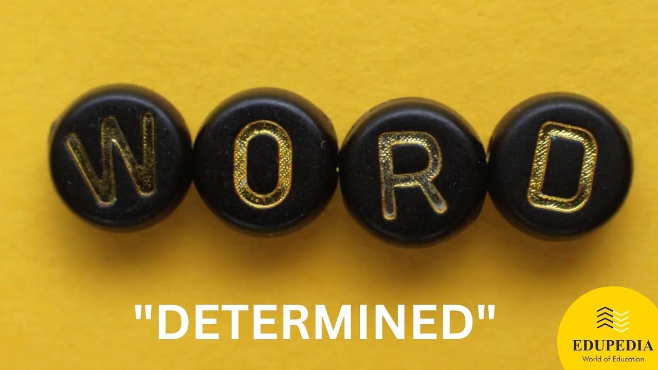 Tool to Remember Forever : English Word "DETERMINED" | Vocabulary - YouTube