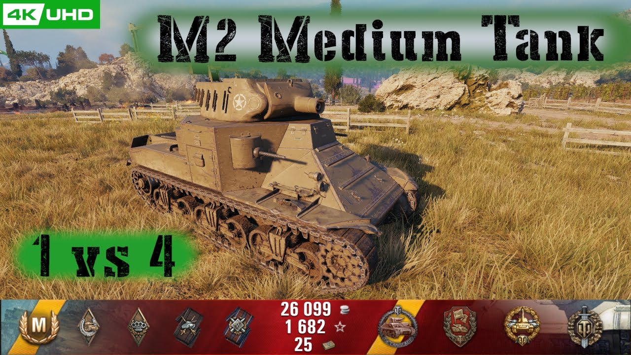 World of Tanks M2 Medium Tank Replay - 9 Kills 1.3K DMG(Patch 1.6.0 ...