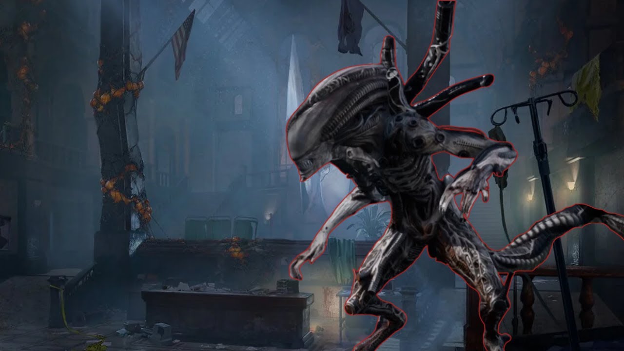 Juggernaut Xenomorph(Old tail) Gameplay in RPD | DBD - YouTube