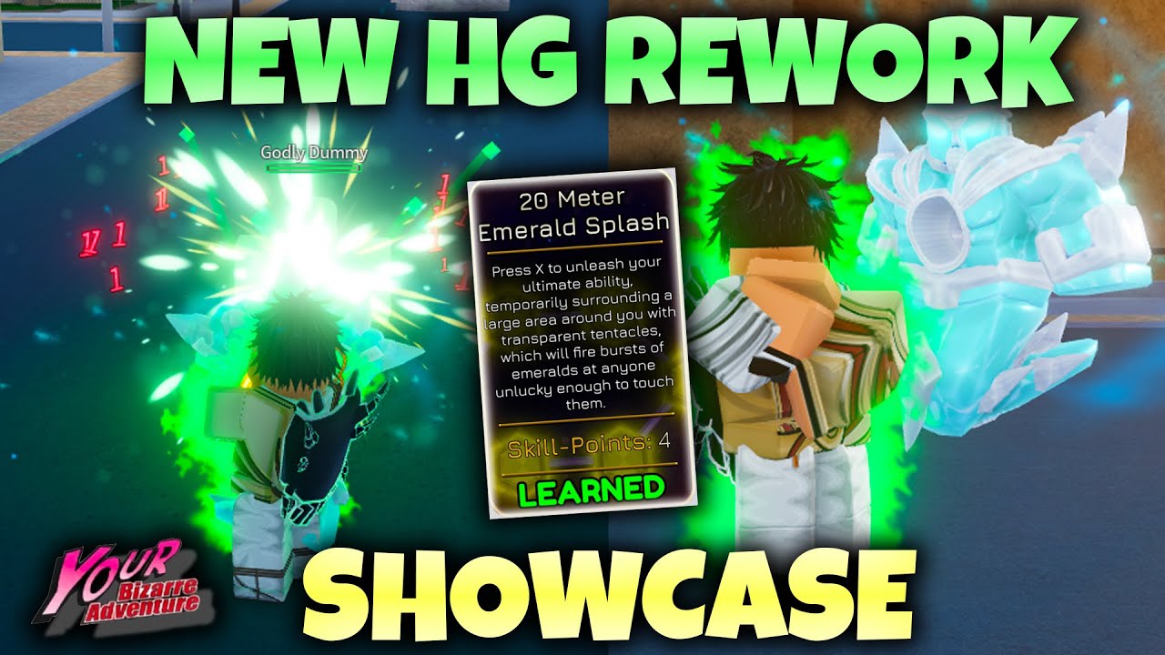 [YBA] NEW Hierophant Green REWORK FULL SHOWCASE in the V.1.79 UPDATE ...