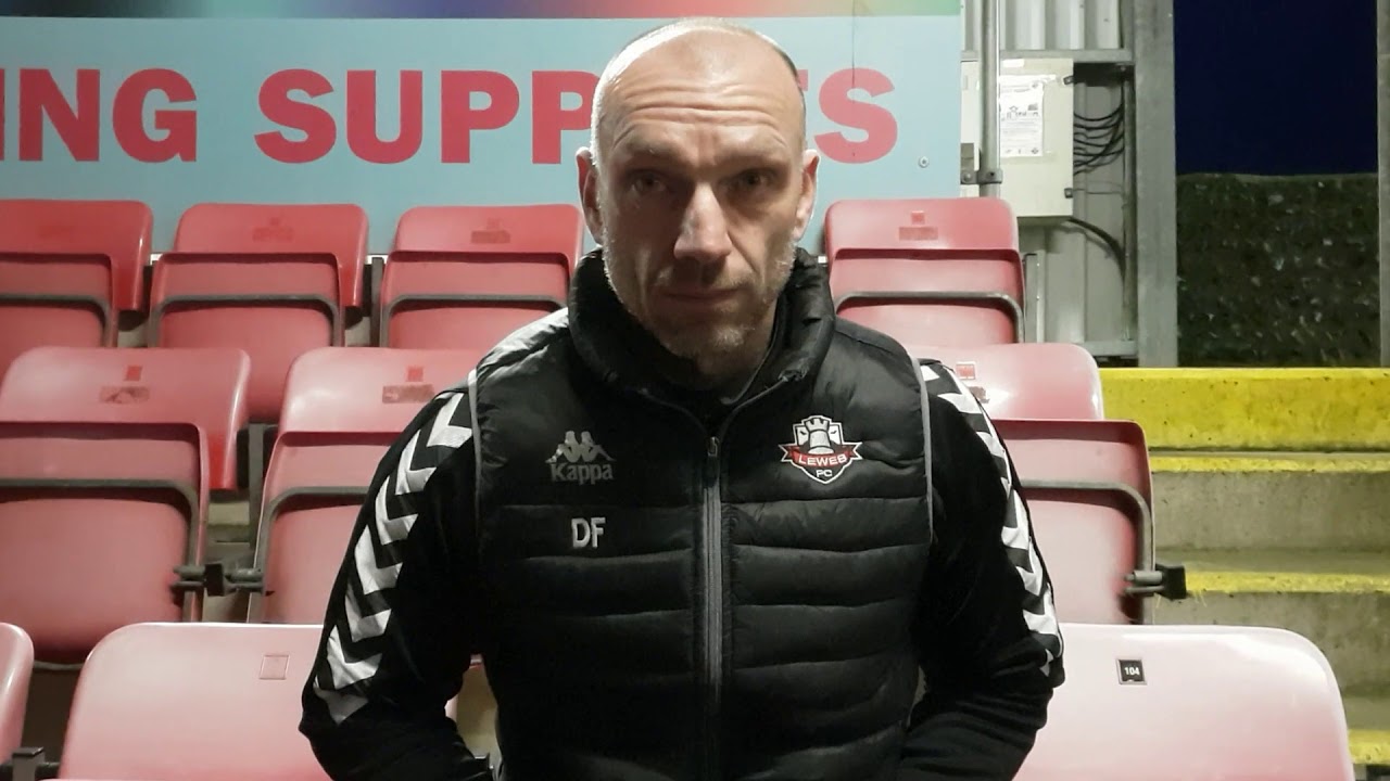 Lewes 4 vs Wingate & Finchley 2: Darren Freeman's reaction - YouTube