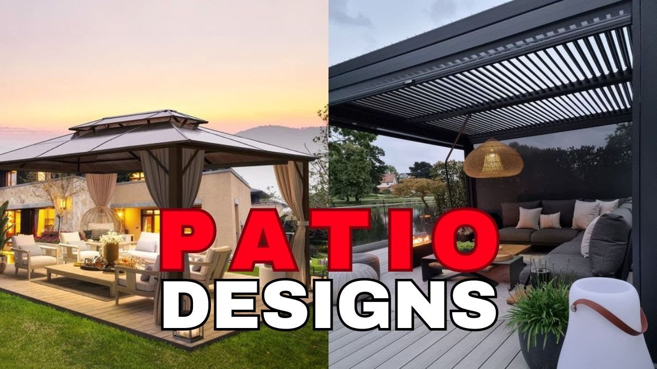 Stylish Patio Designs To Upgrade Your Backyard - YouTube