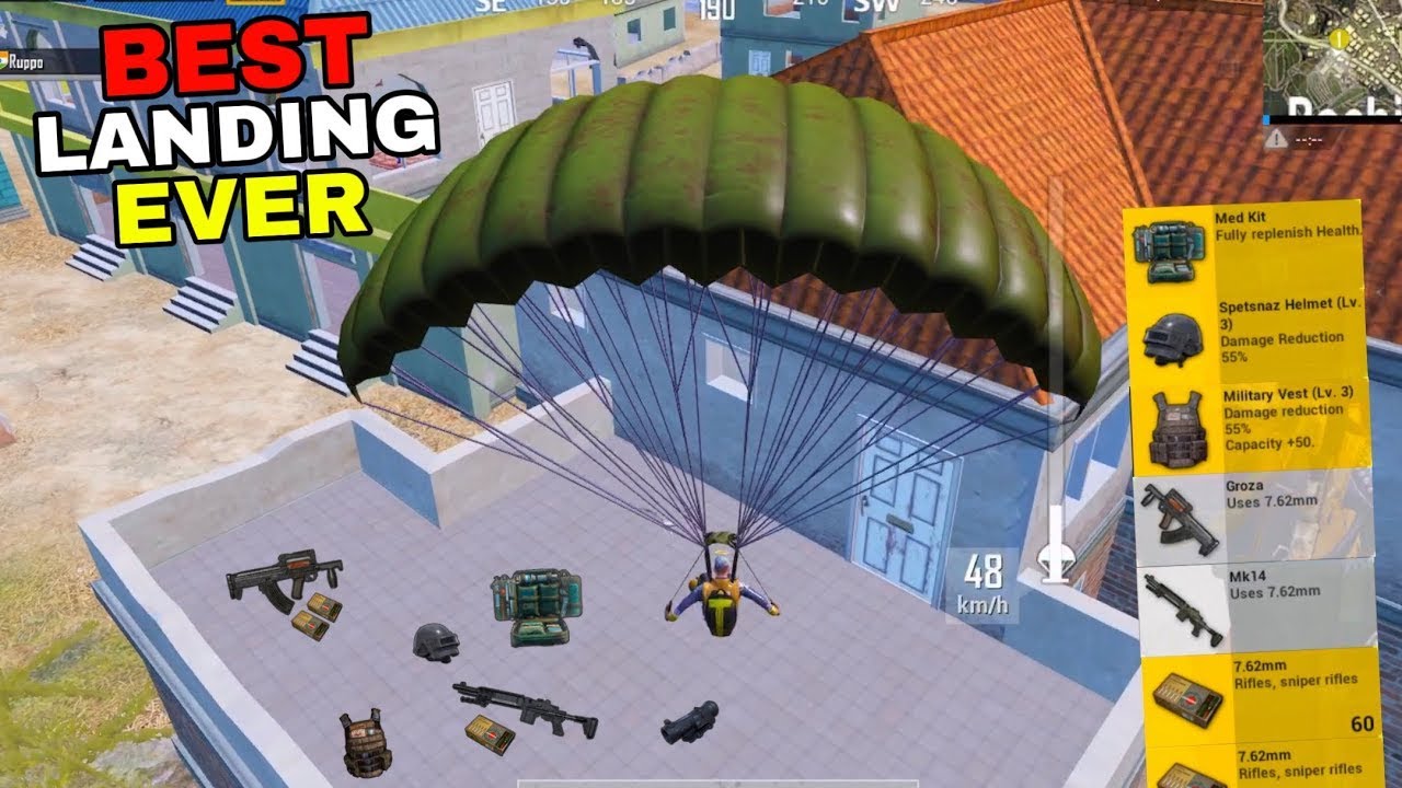 Best Landing in Pubg Mobile | The Power of Fast Landing - YouTube