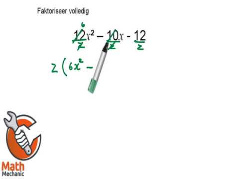 Faktorisering van 'n moeiliker drieterm demo - YouTube