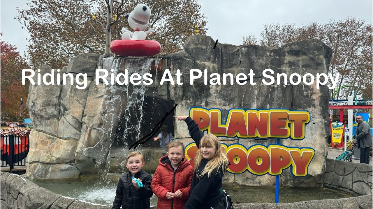 Planet Snoopy - Riding Most Kids Rides at Dorney Park - YouTube