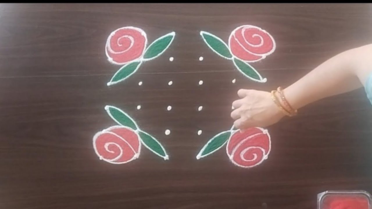 6x6 rangoli | thipkyanchi rangoli | festival muggulu | diwali rangoli ...