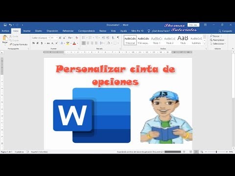 Microsoft Word: Personalizar cinta de opciones y accesos rapidos - YouTube
